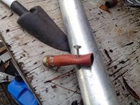 04 175hp waterpump discharge directional piece either fell off | Boat ...