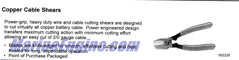 Evinrude Johnson OMC 0502226 - Pop Cable Cutters