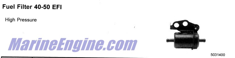 Evinrude Johnson OMC 5031400 - Fuel Filter Assembly