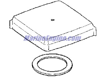 Evinrude Johnson OMC 3850479 - Cover And Decal Assembly