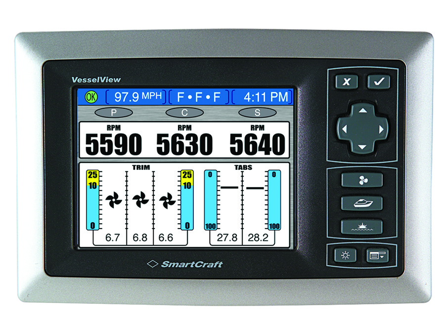 Mercury Marine Instruments - Gauges & Components Vessel View Kit ...