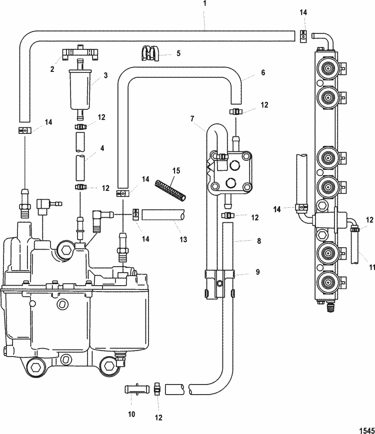 Mercury Mariner Racing 300X (3.0L EFI) Pro Max Fuel System Parts