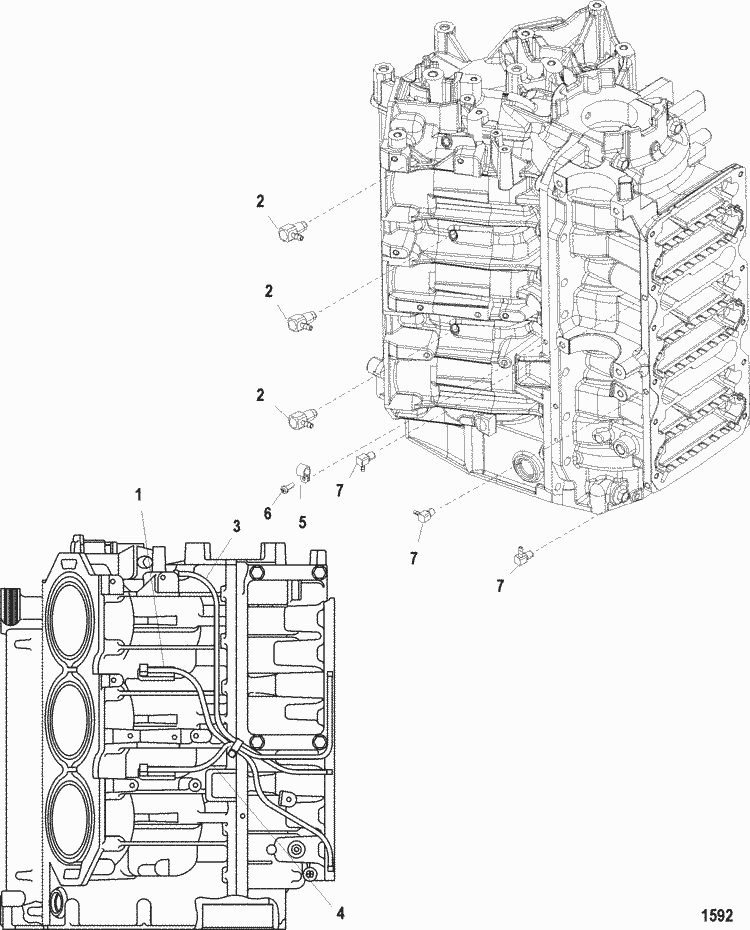 Mercury Marine 225 HP (3.0L EFI) Starboard Bleed System Parts