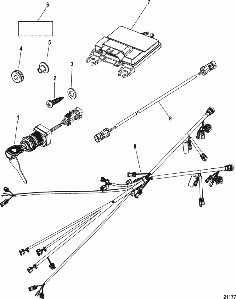 Mercury Marine Electrical Command Module Kit Console Mount Dts Dual Command Module Kit