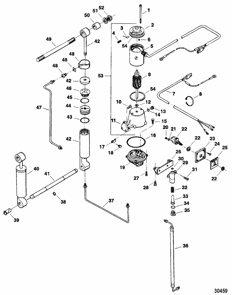 Force Force Trim & Tilt 85-150 HP (1984-1999) Tilt Assembly (F5H145 ...