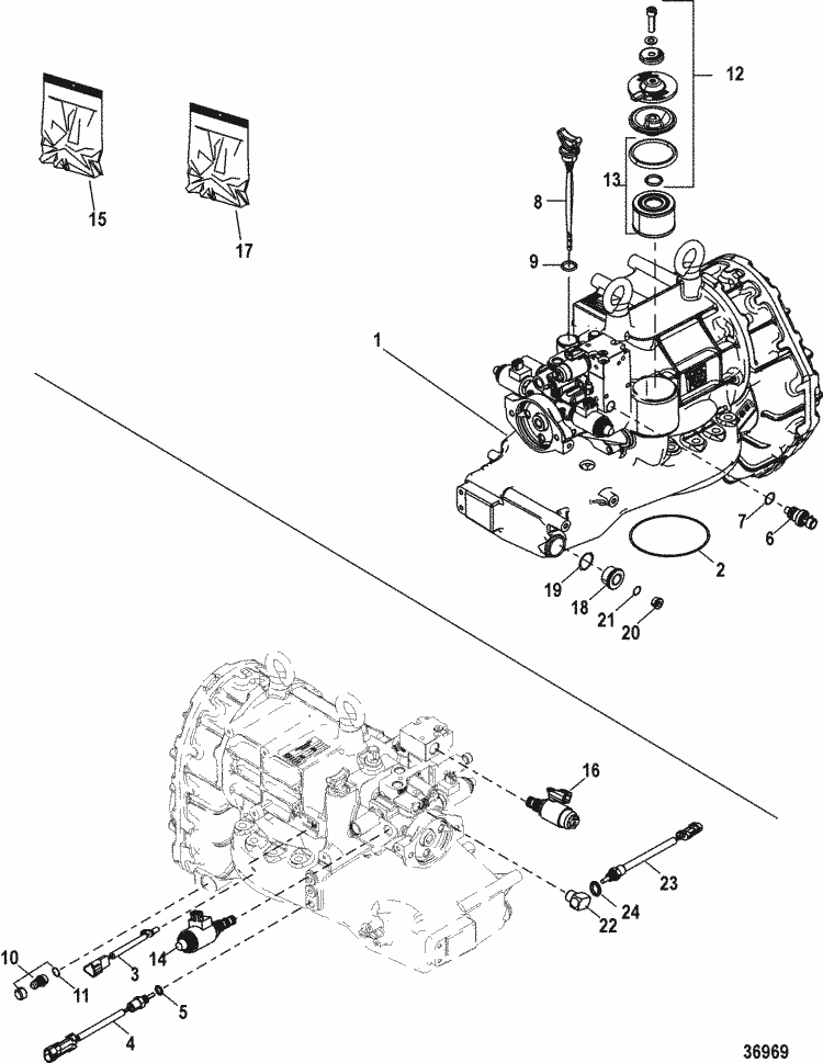 MerCruiser Zeus 3000 HH Transmissions Parts