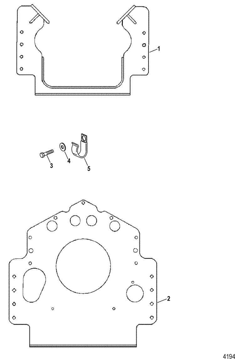 MerCruiser Race Engine & Drive 1075 SCi Mount Plates (Engine) (Design I ...