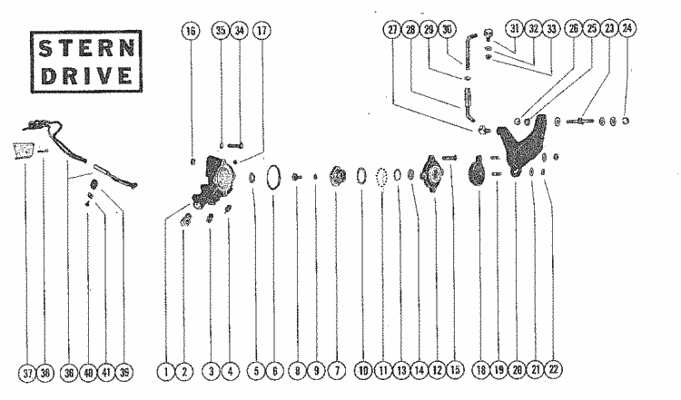MerCruiser 325 GM 427 V-8 1969-1972 Reverse Lock Valve Assembly & Shift ...