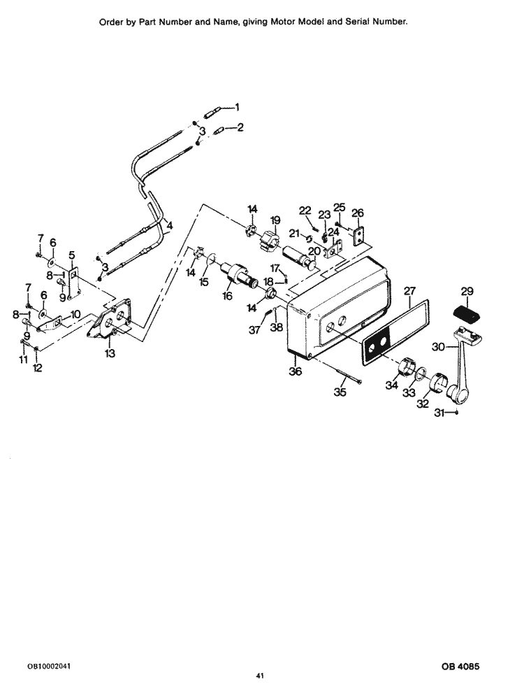 Force 85 HP (1986) Remote Control Parts