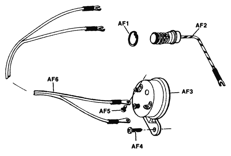 Force 90 HP (1991) Overheat Buzzer Parts