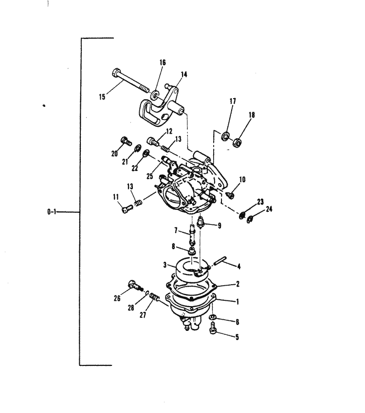 Mariner W30 HP (W / Marathon) Carburetor Parts