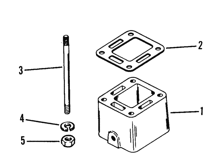 Mercury Marine Exhaust / Cooling Systems & Extension Kits Exhaust Elbow ...