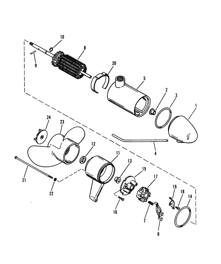 Electric Motor (All Models) for Trolling Motor (Thruster / Stalker T28 ...
