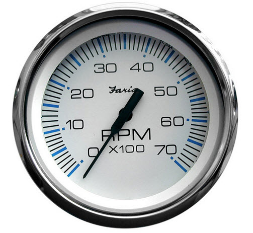 Tachometer, 7K, 4" For Outboards 33817 - Faria Marine Instruments ...